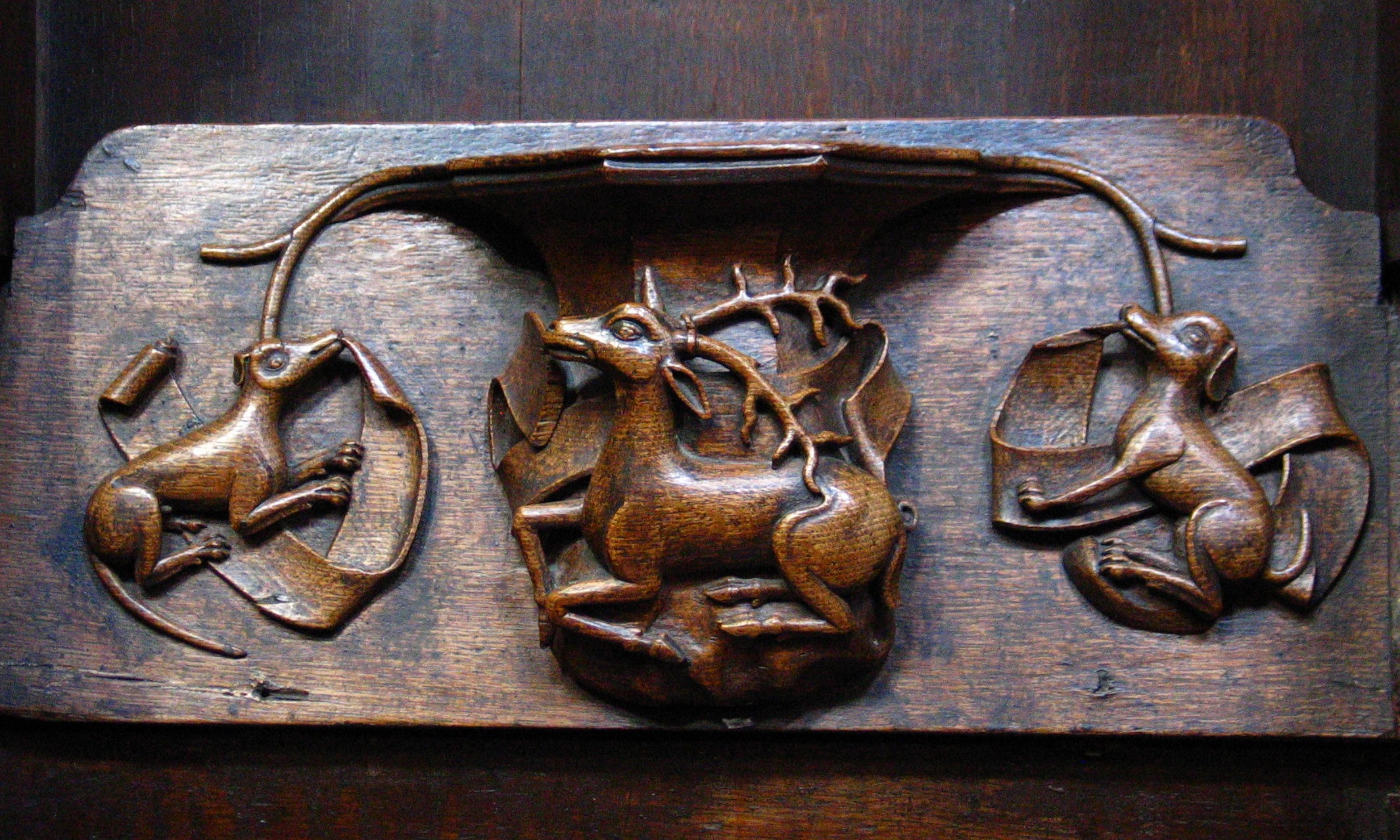 An elegant and detailed carving of the white rose, the symbol the ...